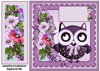 Owl Insert - CUP512138_695 | Craftsuprint