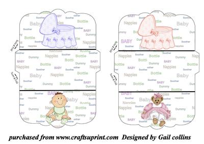 Baby Money Wallet 2 - CUP653551_695 | Craftsuprint