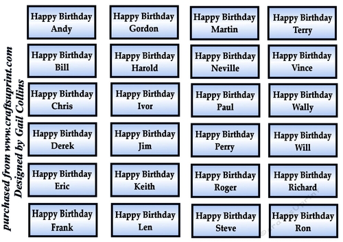 mens name toppers - CUP739734_695 | Craftsuprint