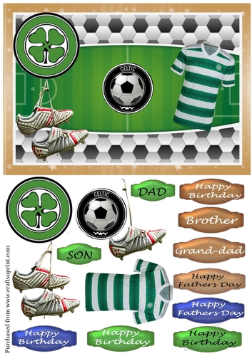 Glasgow Celtic FC Card - Various Greetings - CUP1187255_3656 | Craftsuprint