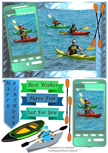 Kayak Phone - CUP828250_3656 | Craftsuprint