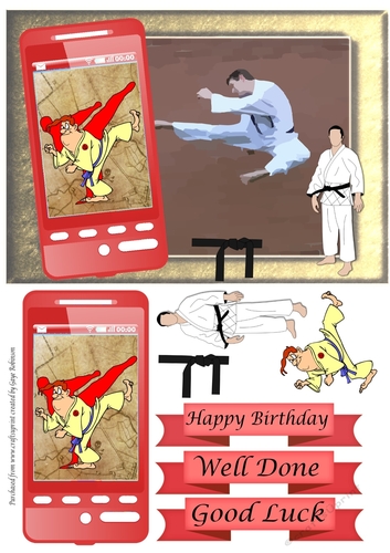 Karate Phone - CUP828798_3656 | Craftsuprint