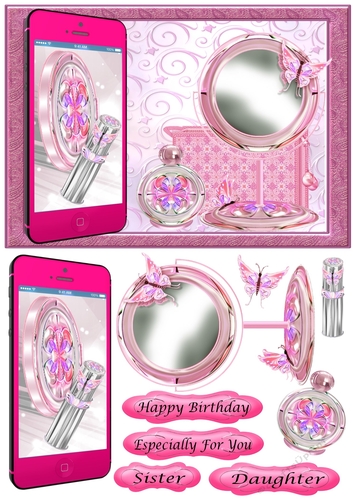 Makeup Phone pink - CUP840431_3656 | Craftsuprint