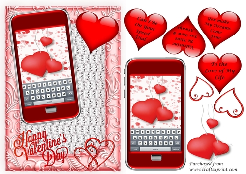 Valentine Phone - CUP847713_3656 | Craftsuprint