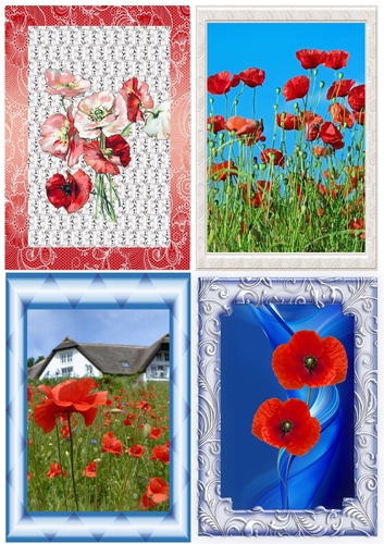 Poppy Toppers A6 - CUP857214_3656 | Craftsuprint