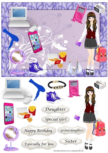 My Favourite Things - Teenage Girl - CUP891363_3656 | Craftsuprint