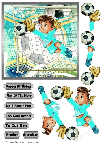 Football Goalie BR - CUP958601_3656 | Craftsuprint