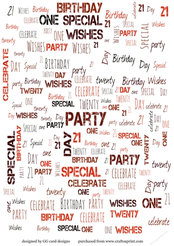21st backing paper - CUP1234795_3315 | Craftsuprint