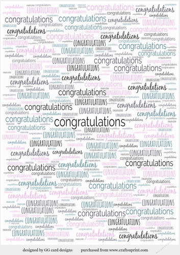 Congratulations backing paper - CUP1236008_3315 | Craftsuprint