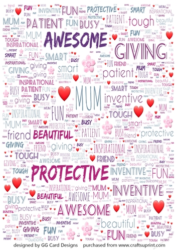 Mum baking paper - CUP1241688_3315 | Craftsuprint