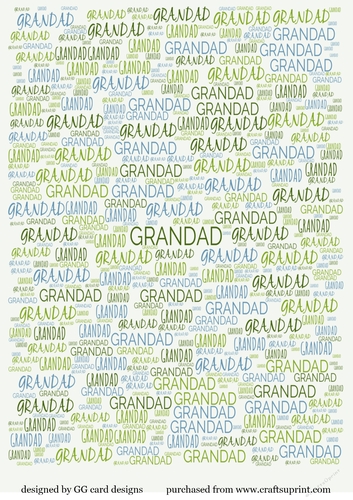 Grandad word BP green - CUP1258362_3315 | Craftsuprint