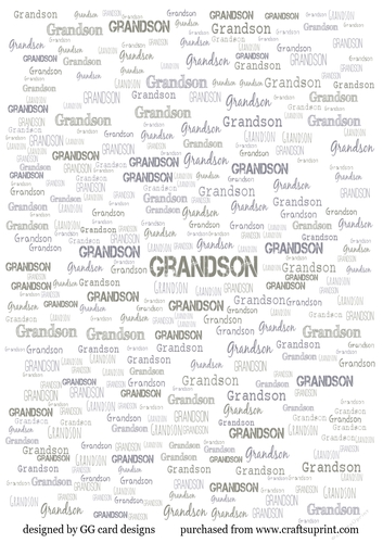 Grandson word BP - CUP1258365_3315 | Craftsuprint