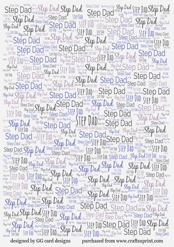 step dad word BP - CUP1258370_3315 | Craftsuprint