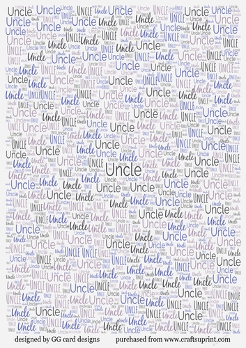 uncle word BP blue - CUP1258373_3315 | Craftsuprint