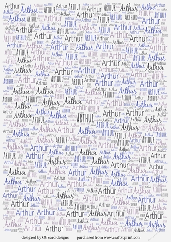 Arthur name bp - CUP1260402_3315 | Craftsuprint