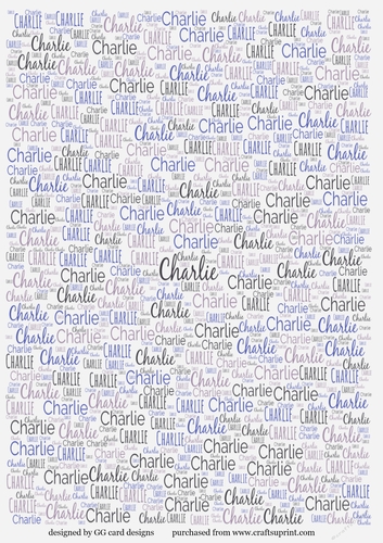 Charlie name bp - CUP1260403_3315 | Craftsuprint