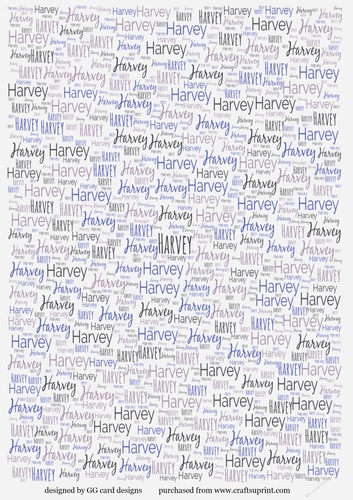 Harvey name bp - CUP1260410_3315 | Craftsuprint
