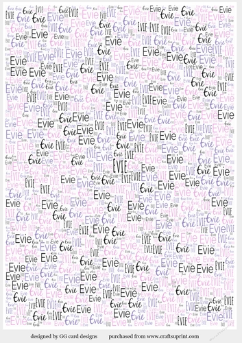 Evie name bp - CUP1260424_3315 | Craftsuprint