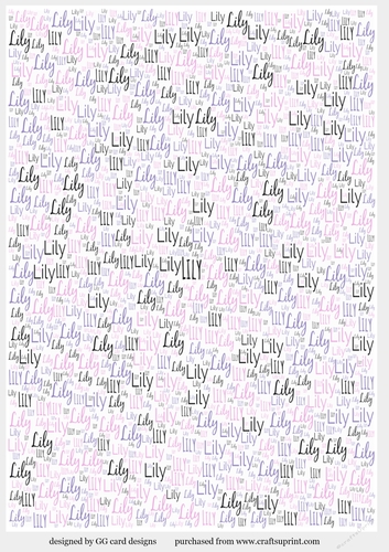 Lily name bp - CUP1260428_3315 | Craftsuprint