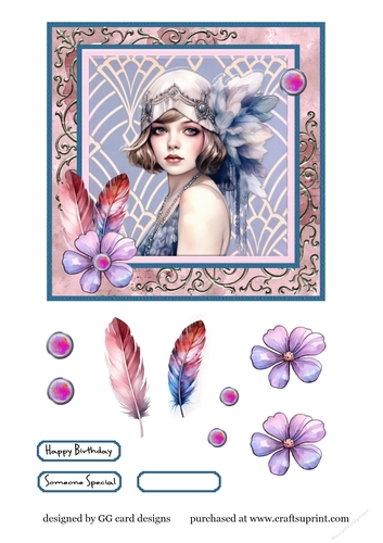 Flapper lady 1 - CUP1269906_3315 | Craftsuprint