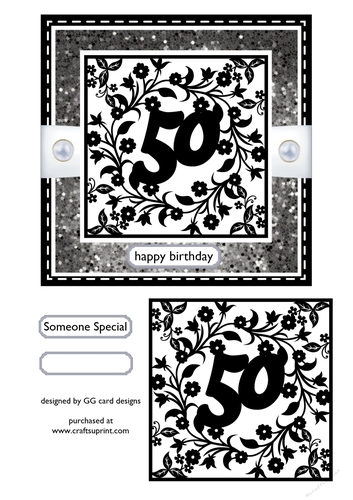 50th birthday - CUP1280092_3315 | Craftsuprint
