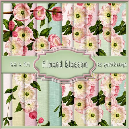 Almond Blossom A4 Pastel Backgroundpaper 118 - CUP599616_2166 ...