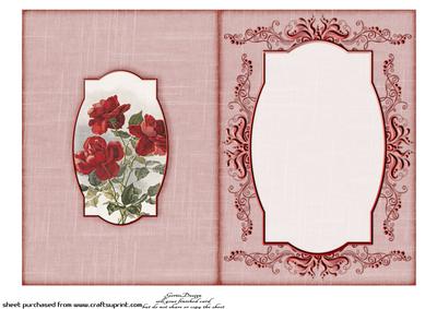Insert Red Roses 290a - CUP617070_2166 | Craftsuprint