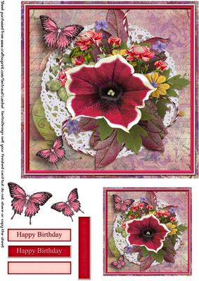 Cardtopper 7" Flowers Inch 117 - CUP641425_2166 | Craftsuprint