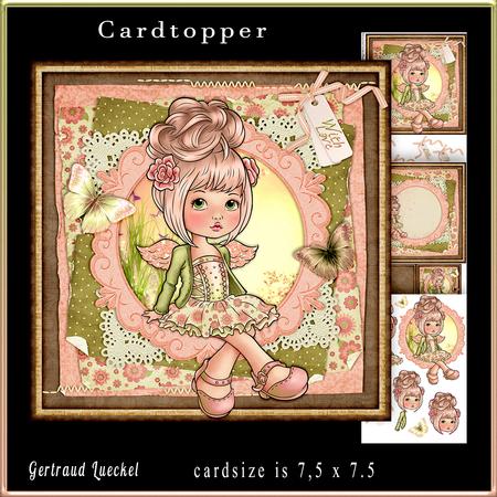 Cute Angel Cardtopper 795 - CUP665513_2166 | Craftsuprint