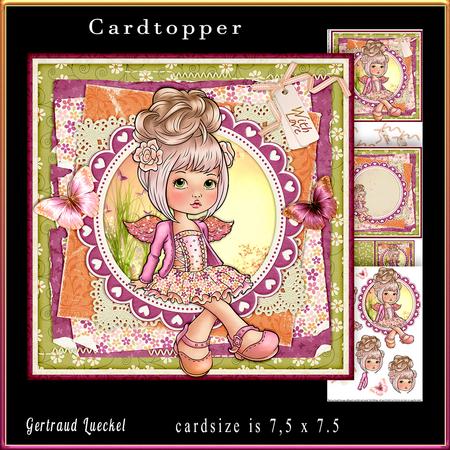 Cute Angel Cardtopper 796 - CUP665827_2166 | Craftsuprint