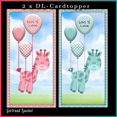 Cute Baby Dl Topper Boy and Girl 834 - CUP674564_2166 | Craftsuprint