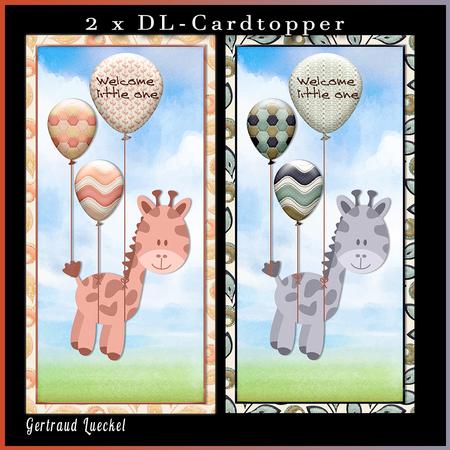 Cute Baby Dl Topper Boy and Girl 835 - CUP674565_2166 | Craftsuprint