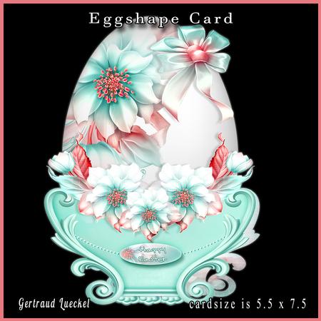 Eggshape Card Green 840 - CUP674910_2166 | Craftsuprint
