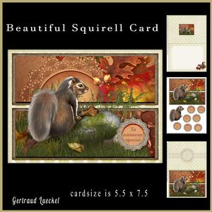 Beautiful Squirrell Card 861 - Photo by Susan Mehlbaum - IU Crafts