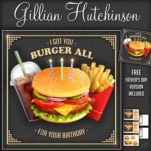 I Got You Burger All For Your Birthday - CUP1034579_1443 | Craftsuprint