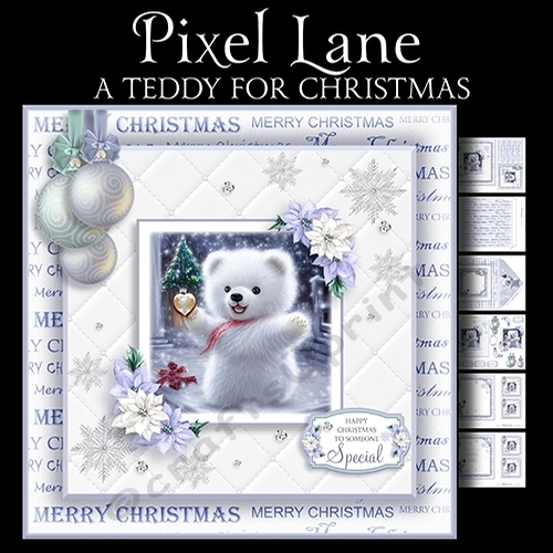 A Teddy For Christmas - CUP1178870_1443 | Craftsuprint