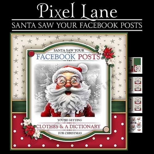 Santa Saw Your Facebook Post - CUP1220344_1443 | Craftsuprint