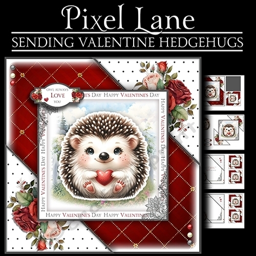 Sending Valentine Hedgehugs - CUP1267249_1443 | Craftsuprint