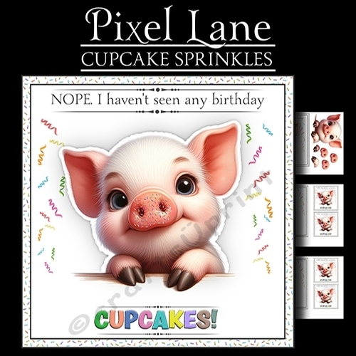 Cupcake Sprinkles (Pig) - CUP1268201_1443 | Craftsuprint