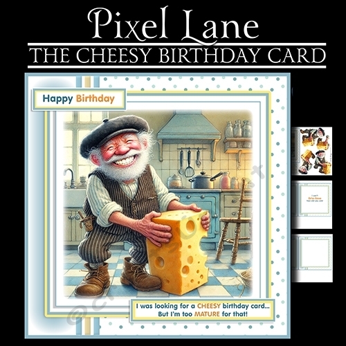 The Cheesy Birthday Card - CUP1355081_1443 | Craftsuprint