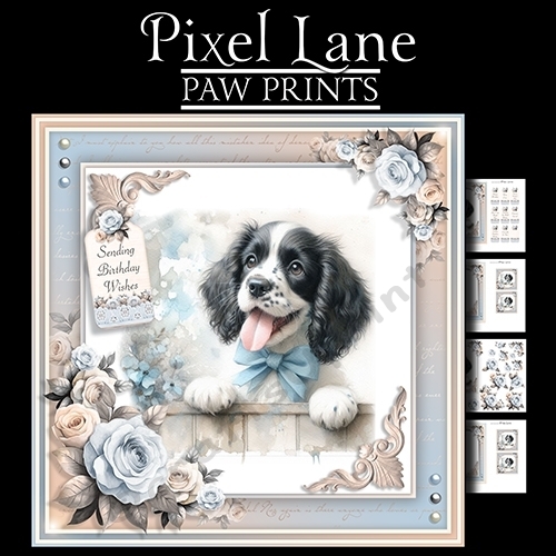 Paw Prints (Springer Spaniel) - CUP1366811_1443 | Craftsuprint