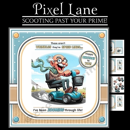 Scooting Past Your Prime! (Male) - CUP1371784_1443 | Craftsuprint