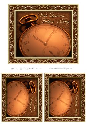Male Pocket Watch Topper - CUP289750_1443 | Craftsuprint