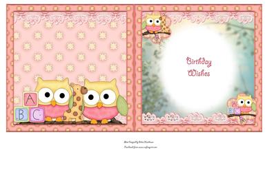 Little Owls Insert - CUP477192_1443 | Craftsuprint