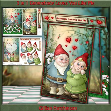 3 in 1 Gnomebody Loves You Like Me - CUP496749_1443 | Craftsuprint