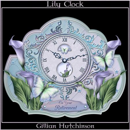 Lily Clock - CUP624522_1443 | Craftsuprint