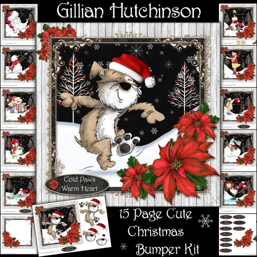 Red Cute Christmas Bumper Kit - CUP716751_1443 | Craftsuprint