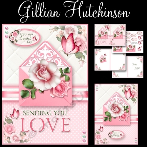 Sending You Love - Pink Roses - CUP964754_1443 | Craftsuprint