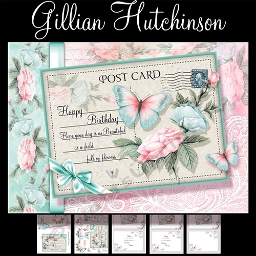 The Pretty Pink Postcard - CUP992318_1443 | Craftsuprint