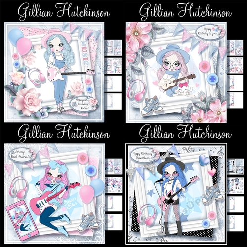 Girls RULE! - Music Bumper Kit - CUP996182_1443 | Craftsuprint